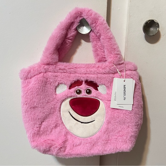 Miniso | Bags | Nwt Miniso Xdisneypixar Lotso Toy Story Plush Handbag ...